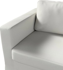 Potah na pohovku IKEA  Karlstad 3-místná, nerozkládací, dlouhý barva šedá látka lesklé, pletený vzor, sametová