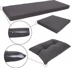 Zahradní ratanový set, šedohnědá/světle hnědá, SAGIR