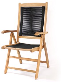 Skládací židle Peter, 2ks, přírodní barva