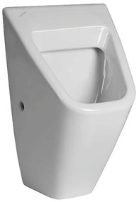 Sanela - Pisoár Villa, s radarovým splachovačem, zadní přívod vody, bateriové napájení 6 V, Bluetooth, bílá SLP 12RB