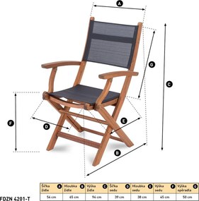 Zahradní křeslo FIELDMANN FDZN 4201-T