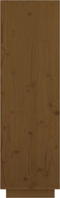 vidaXL Komoda 74 x 35 x 117 cm masivní borové dřevo [814367] Barva: Černá