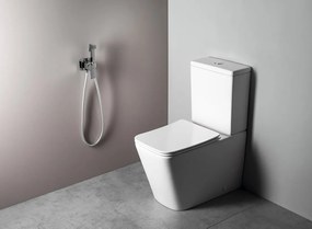 Sapho Sapho, CUBEMIX podomítková bidetová baterie se Stop sprškou, hranatá, chrom, CM040