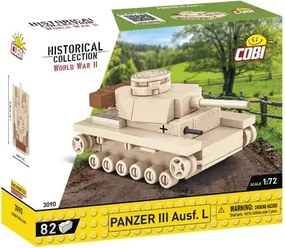 COBI 3090 II WW Panzer III Ausf L / 82 kostek / 1:72 / od 6 let
