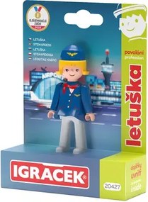 EFKO Igráček Letuška / Kloubová figurka s doplňky / 7,5 cm / od 3 let