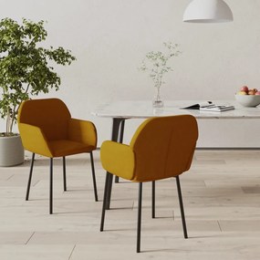 vidaXL jídelní židle 2 ks samet [344710] Barva: Žlutá