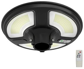 V-Tac | LED Solární pouliční lampa se senzorem LED/10W/3,2V 6500K IP65+ dálkové ovládání | VT0780