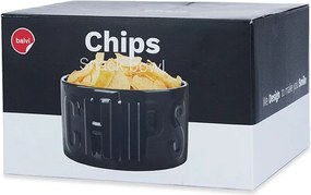 Černá keramická servírovací miska 1 l Chips – Balvi