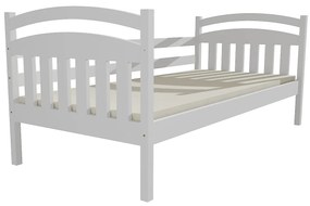 Dětská postel masiv 016 borovice masiv 80 x 200 cm bílá