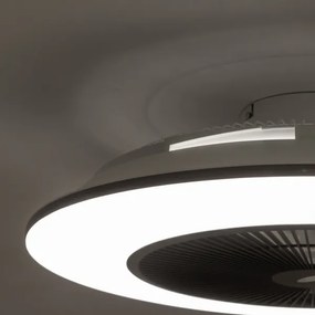 Brilagi - LED Stmívatelné svítidlo s ventilátorem AURA LED/38W/230V černá + DO