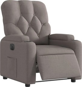 Elektrické polohovací křeslo taupe textil 3204694