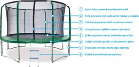 Marimex 366 cm + vnitřní ochranná síť + žebřík 19000101