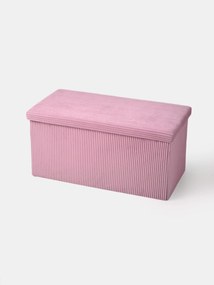 Sinsay - Taburet s úložným prostorem - pastelová růžová