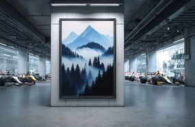 Horský klid - obraz - Mlžné lesy a majestátní vrcholy 30 - A4 – 210 × 297 mm - 149 Kč