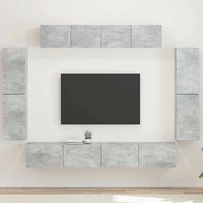 Televizní skříň 8 ks Betonově šedá 3409144