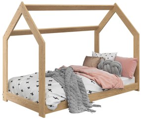 Dětská postel Domeček 160x80 D2 borovice s roštem