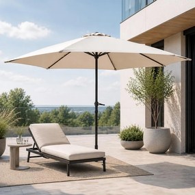 Naklápěcí zahradní slunečník AVENBERG SUNNY BASIC 300, průměr 3M, béžová