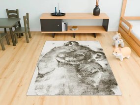 Dětský koberec Lima 9362A šedý / krémový