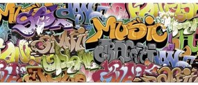 DIMEX | Panoramatická vliesová fototapeta na zeď Graffiti MP-2-0322  | 375 x 150 cm | vícebarevná