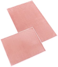 Bellatex koupelnové předložky BANYGOLD bez výkroje sada 60x100, 60x50 cm Růžová