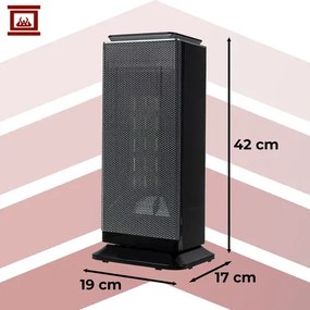 Keramický elektrický ohřívač LUMNI 2.0 - 2000W s dálkovým ovládáním