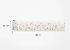 Samolepící bordura na zeď Jemný Květ | 5 m x 13.8 cm | DWB8485