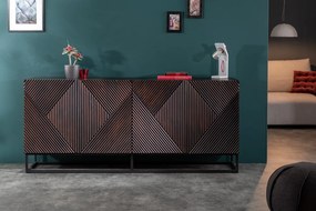 Designová komoda Annabella 177 cm hnědé mango