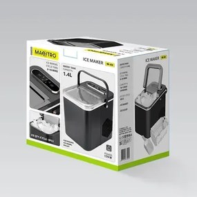Maestro MR-820 černá / Výrobník ledu / 10-12 kg/24h / Dotykové ovládán