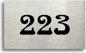 ACCEPT Číslo na dveře - typ 13 (50x30mm) - bílá tabulka - barevný tisk
