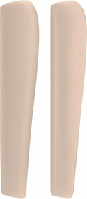 Čelo postele typu ušák cappuccino 83x23x118/128 cm umělá kůže 3118033