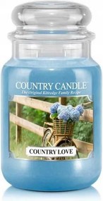 Country Love – Country Candle – velká vonná svíčka se dvěma knoty