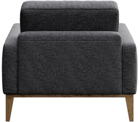Tmavě šedé látkové křeslo MESONICA Musso Tufted