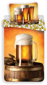 Jerry Fabrics Bavlněné povlečení – Pivo, 140 × 200 cm / 70 × 90 cm