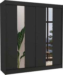 ADRK Furniture Posuvná skříň s zrcadlem BALTON 200 ADRK-SW-BAL-B-200