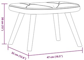 vidaXL Marketos Relaxační křeslo se stoličkou tmavě šedé textil