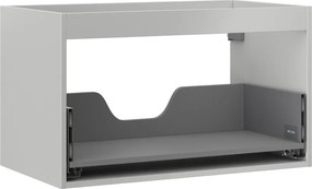 Mexen Box-A, závěsná skříňka 80 cm, 1 zásuvka, šedá matná, 91AX0-0800-470-1-62