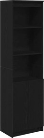 Vysoká deska Černý dub 50x35x180 cm Dřevěná konstrukce 3328463