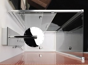 Polysan, Lucis Line obdélníková sprchová zástěna 1100x800mm L/P varianta, DL1115DL3315