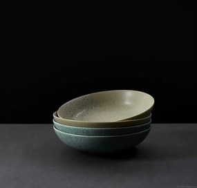 Kameninový hluboký talíř průměr 22 cm NESUTO ASA Selection - olivový