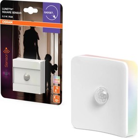 Osram LED noční světlo do zásuvky Lunetta SQUARE SENSOR RGB 0,3W