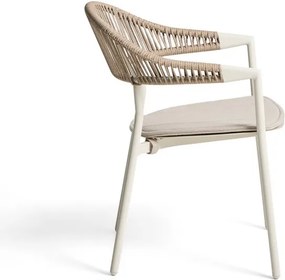 Béžová polstrovaná zahradní židle Alimia – Kave Home