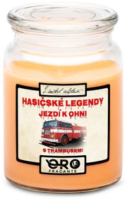 Svíčka Hasičské legendy – Trambus (Vůně svíčky: Tropické ovoce)