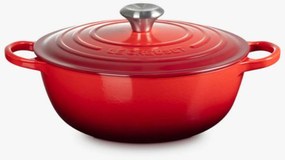 Le Creuset Signature - Mísa na polévku s poklicí, objem 4,1 l, cerise 21114260600430