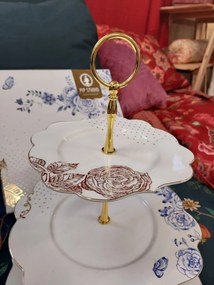 Pip Studio Royal White třípatový etažér, bílý