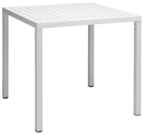 OnaDnes -20% Nardi Bílý plastový zahradní stůl Cube 80 x 80 cm