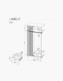 Dolmar Šatní skříň Lamelo LA1