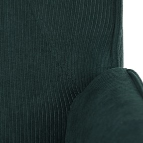 Relaxační křeslo ušák SIRI - zelený manšestr