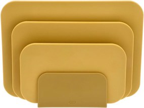 Plastová prkénka v sadě 3 ks se stojánkem 35,5 x 26,5 cm Choptima – Rosti