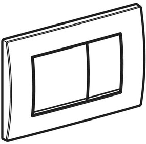 BPS-koupelny Podomítkový modul Geberit DuoFix s WC mísou MU-BL-RIM-03 + ovládací tlačítko Delta 30 chrom