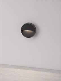 NV 9492680 Venkovní nástěnné svítidlo ARNE antracitový hliník a čirý akryl LED 1.5W 3000K 220-240V 50st. IP54 - NOVA LUCE